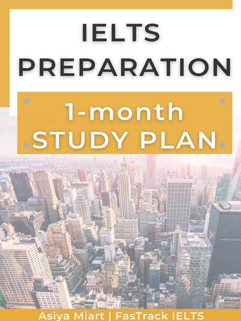 1-Month IELTS Study Plan Guide | PDF | International English Language ...