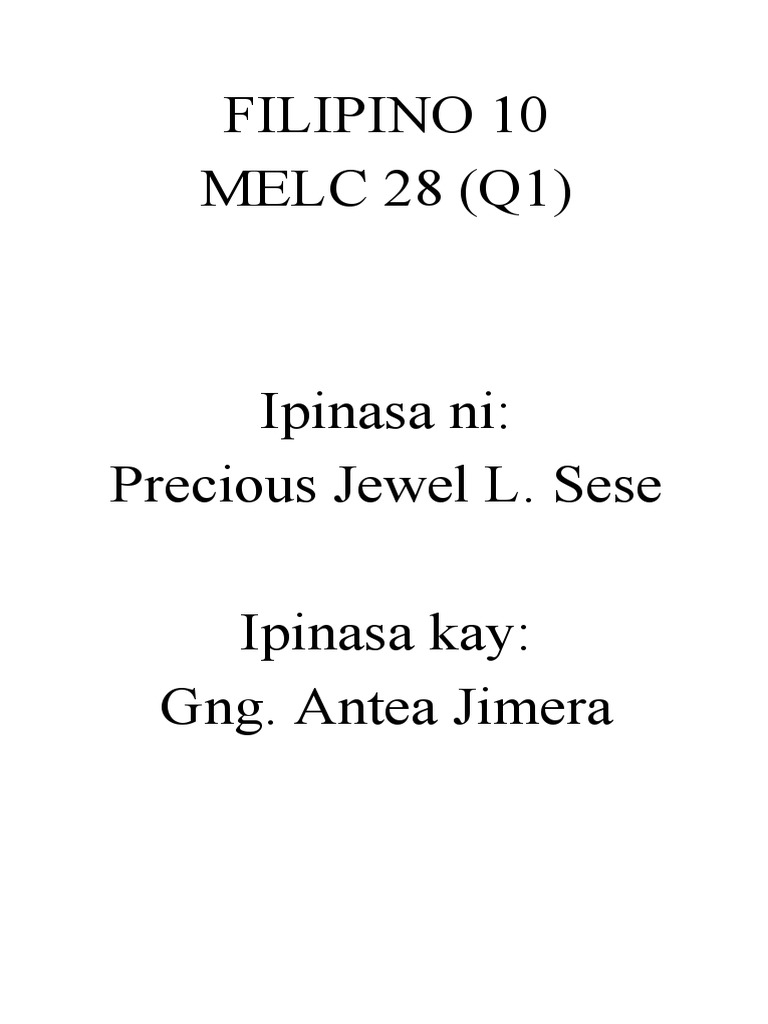 Melc 28 | PDF