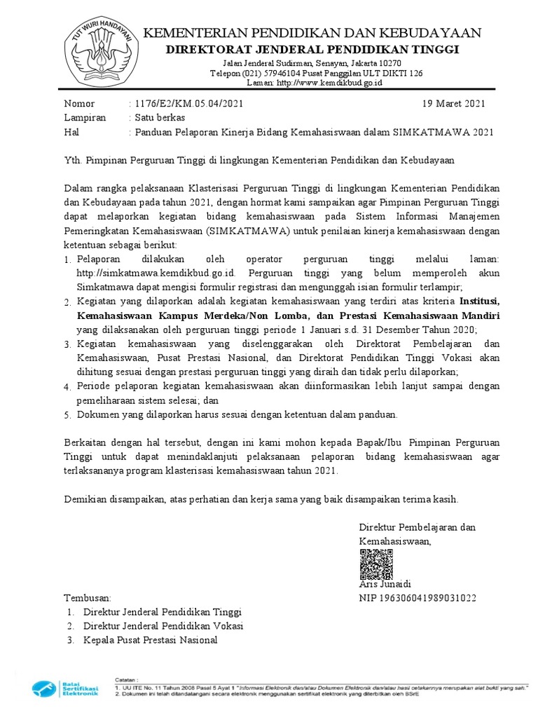 Panduan Pelaporan SIMKATMAWA 2021 | PDF | Bisnis