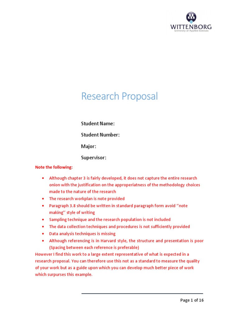Sample Research Proposal 1 | PDF | Enterprise Resource Planning | Business