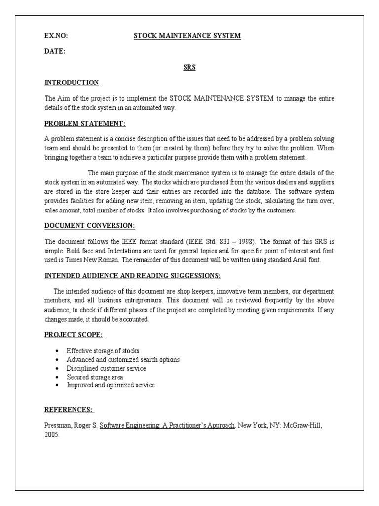 Stock Management System | PDF | Databases | Graphical User Interfaces