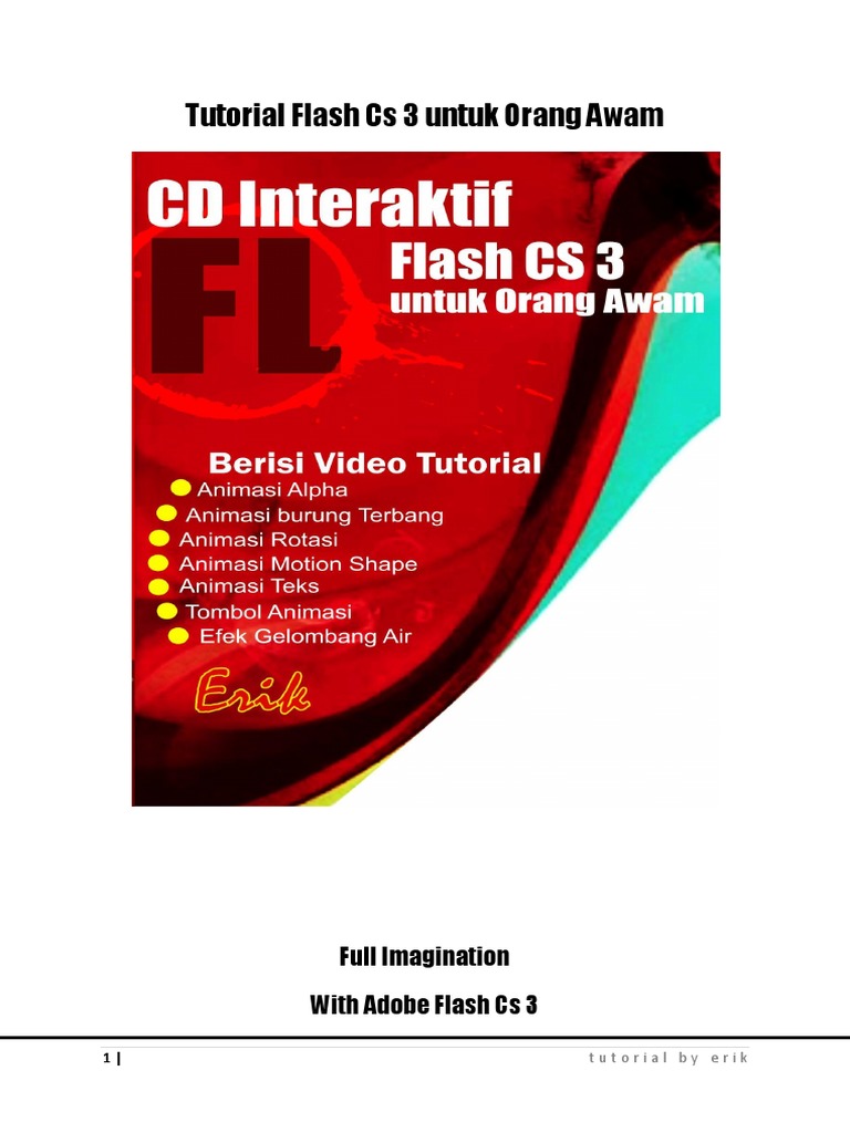E Book Tutorial Adobe Flash Cs 3 | PDF