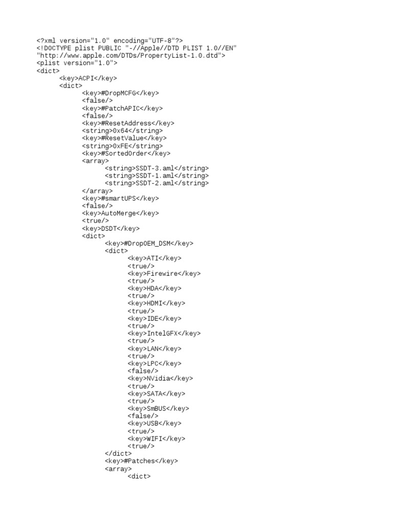Config Plist | PDF | Bios | Computing