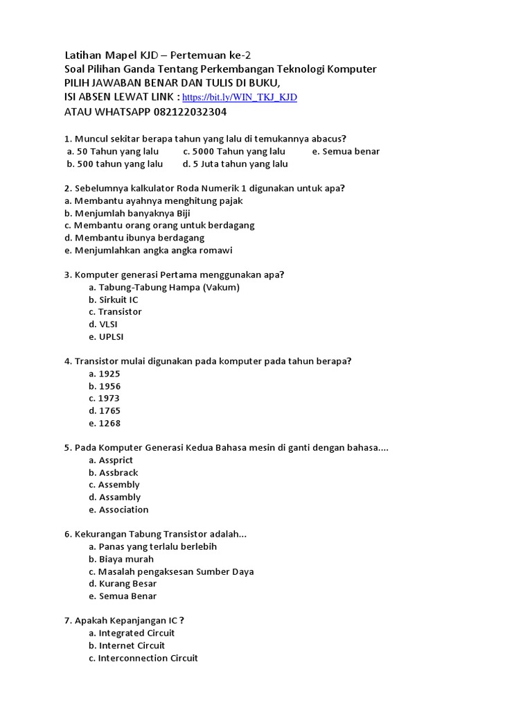 MATERI KJD Pertemuan Ke-2 Latihan | PDF