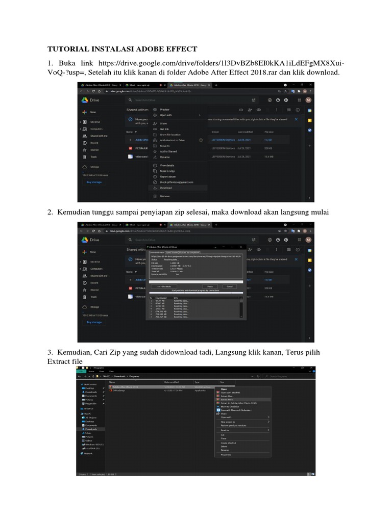Tutorial Instalasi Adobe After Effect | PDF | Karier & Perkembangan | Bisnis
