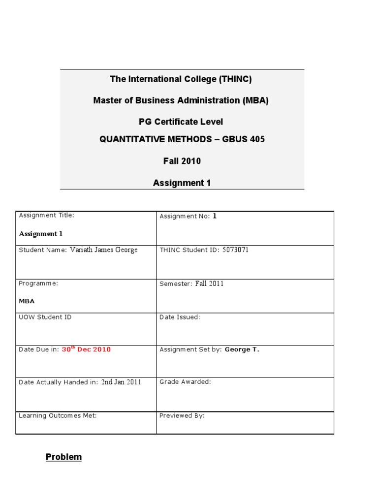 James 5073071 10 3FA GBUS405 Assignment1 | PDF | Standard Deviation | Mean