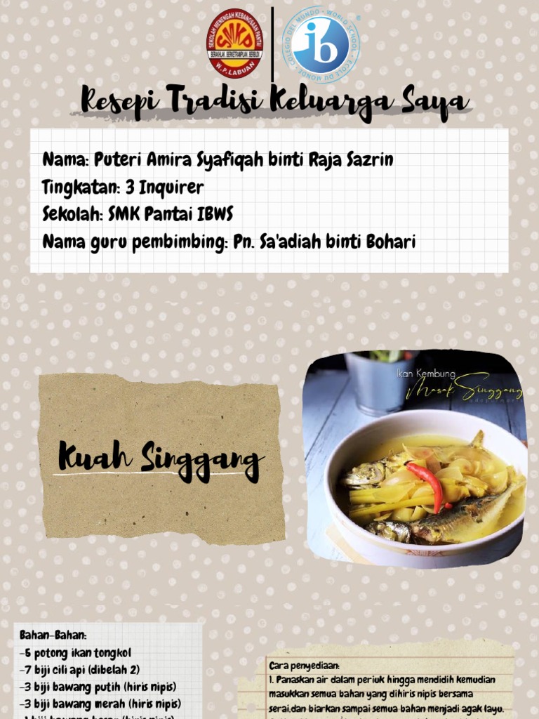 Resepi Tradisi Keluarga Saya | PDF