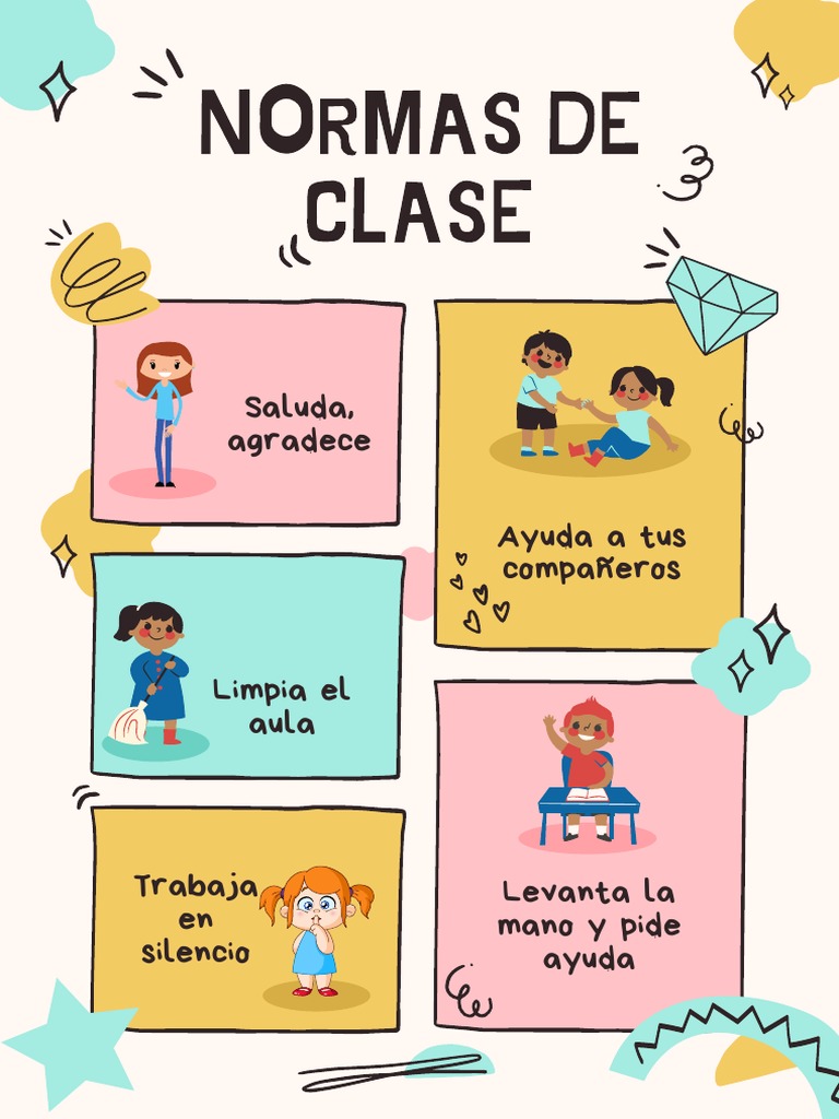 Normas de Clase para Niños | PDF