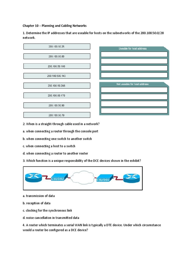 Network Fundamentals Chapter 10 - Planning and Cabling Networks | PDF | Ip Address | Computer ...