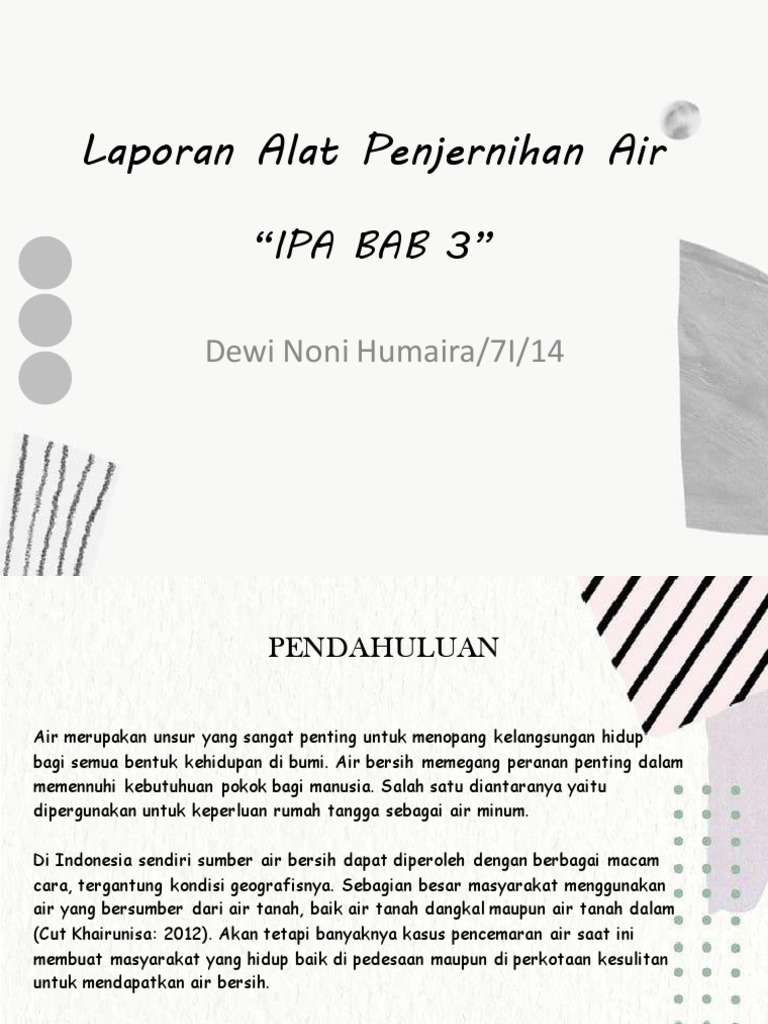 Laporan Alat Penjernihan Air | PDF