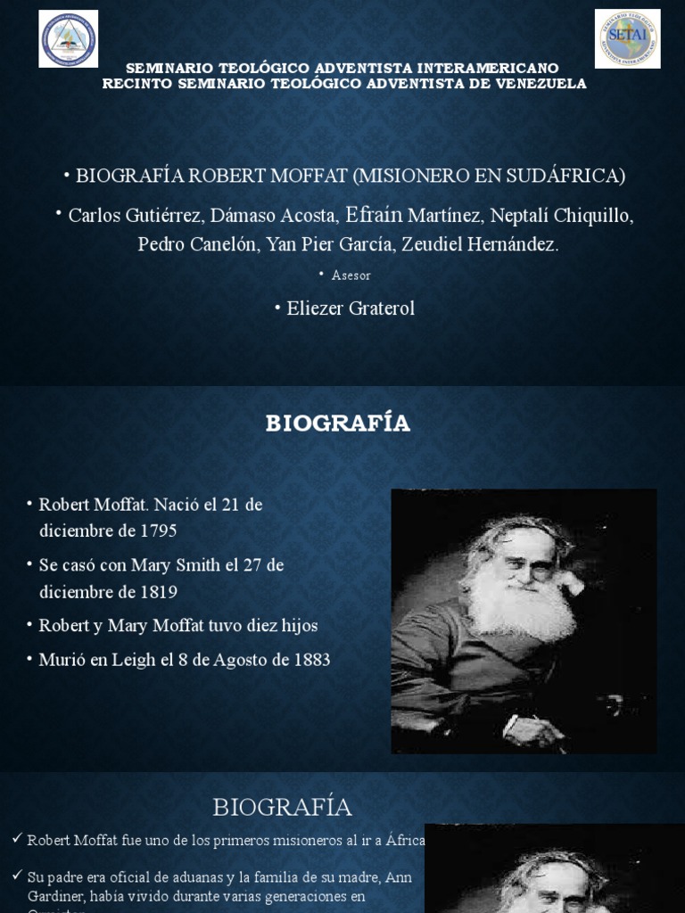 Robert Moffat Su Biografía | PDF