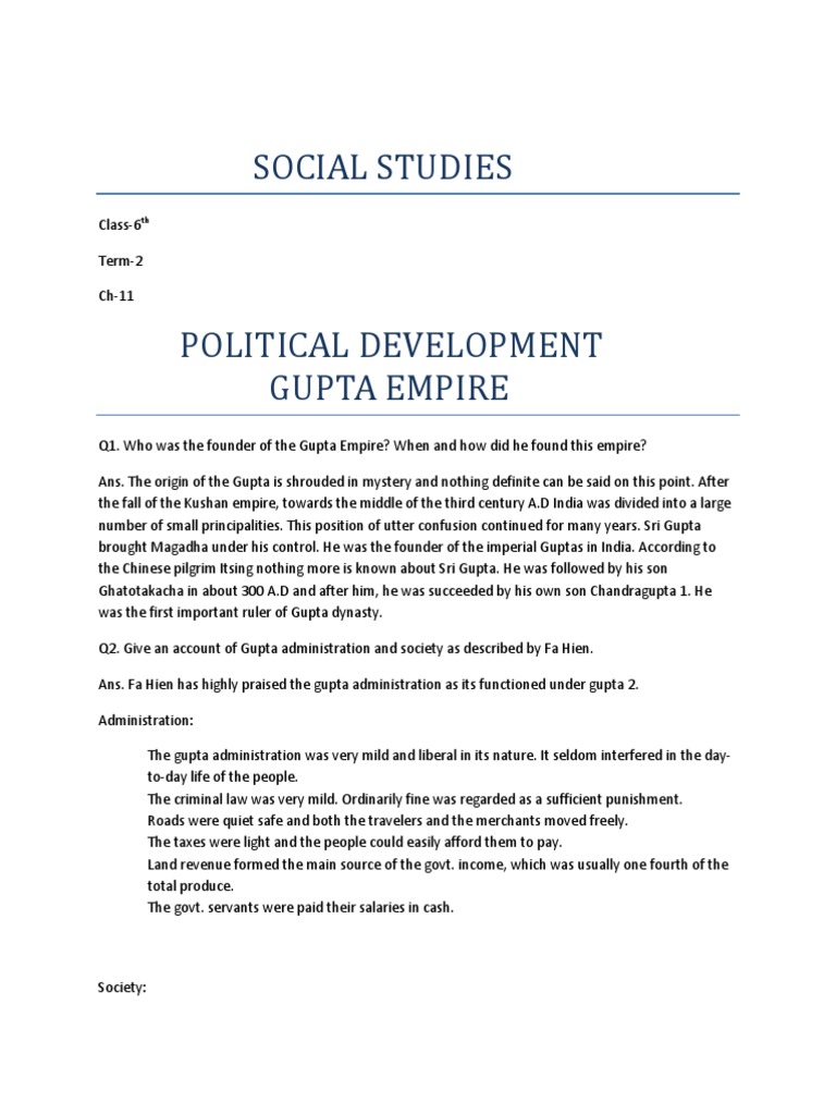 612class 6TH Social Studies Notes | PDF | Map