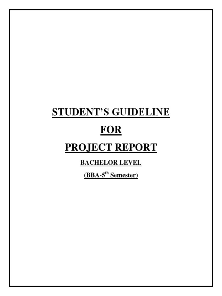 Project Guideline For BBA-5th Sem | PDF | Data | Analysis