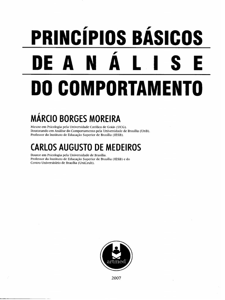 Princípios Básicos de Análise Do Comportamento | PDF
