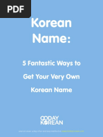 Korean Question Words | PDF | Human Communication | Communication