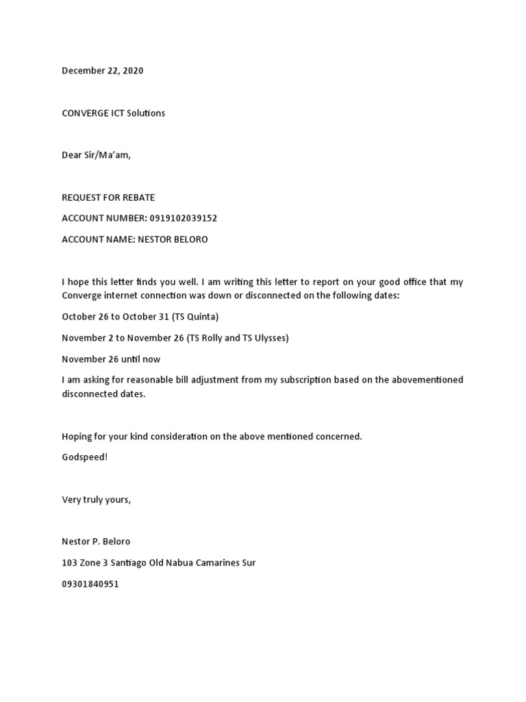 Converge Letter | PDF