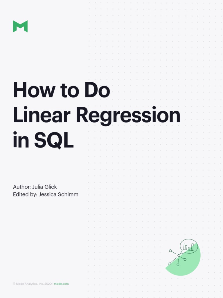 Mode Linear Regression SQL | PDF | Errors And Residuals | Regression Analysis