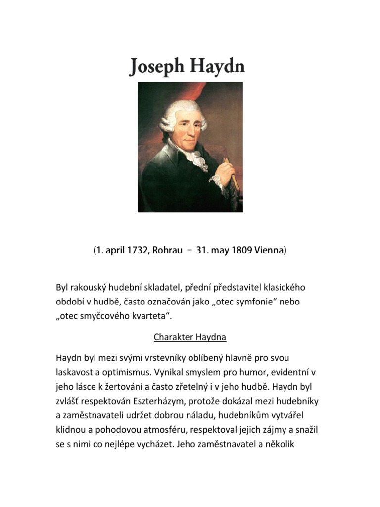 Joseph Haydn | PDF