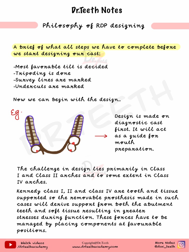 Philosophies of RPD Designing | PDF | Mouth | Dentistry