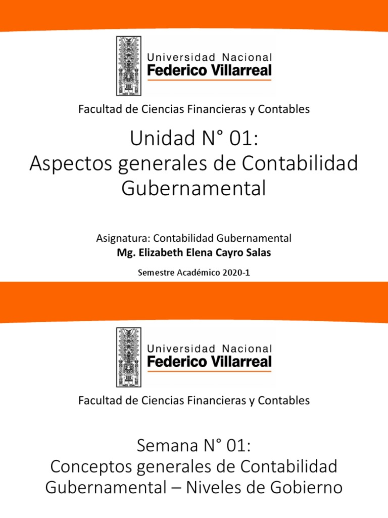 Unidad 1 - Semana 1 Fcfc-Unfv | PDF | Contabilidad | Presupuesto