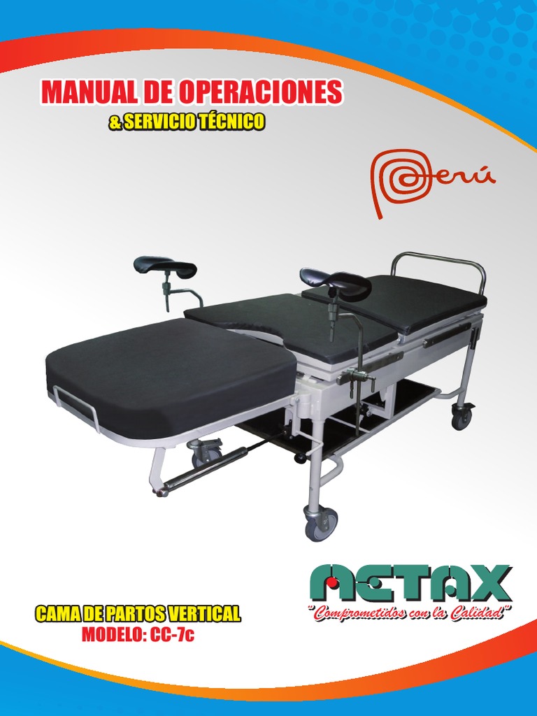 MANUAL DE OPERACIONES - Cama de Partos Vertical CC-7c | PDF | Neumático ...
