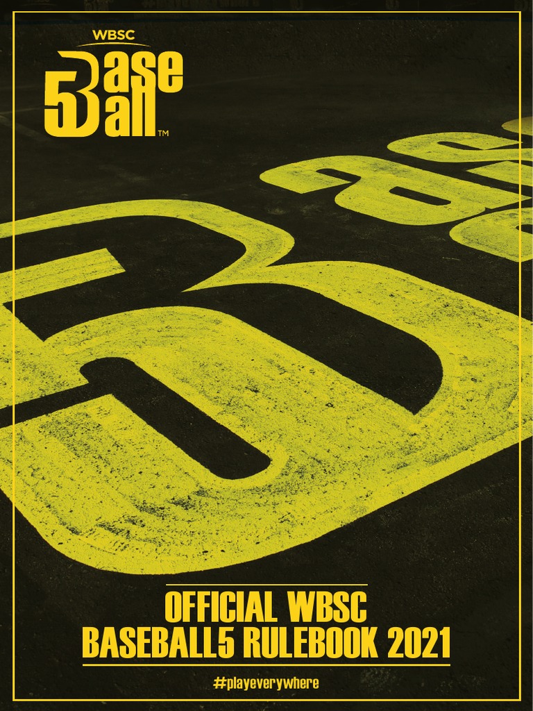 Official WBSC Baseball5 Rulebook 2021 | PDF | Baseball Field | Softball