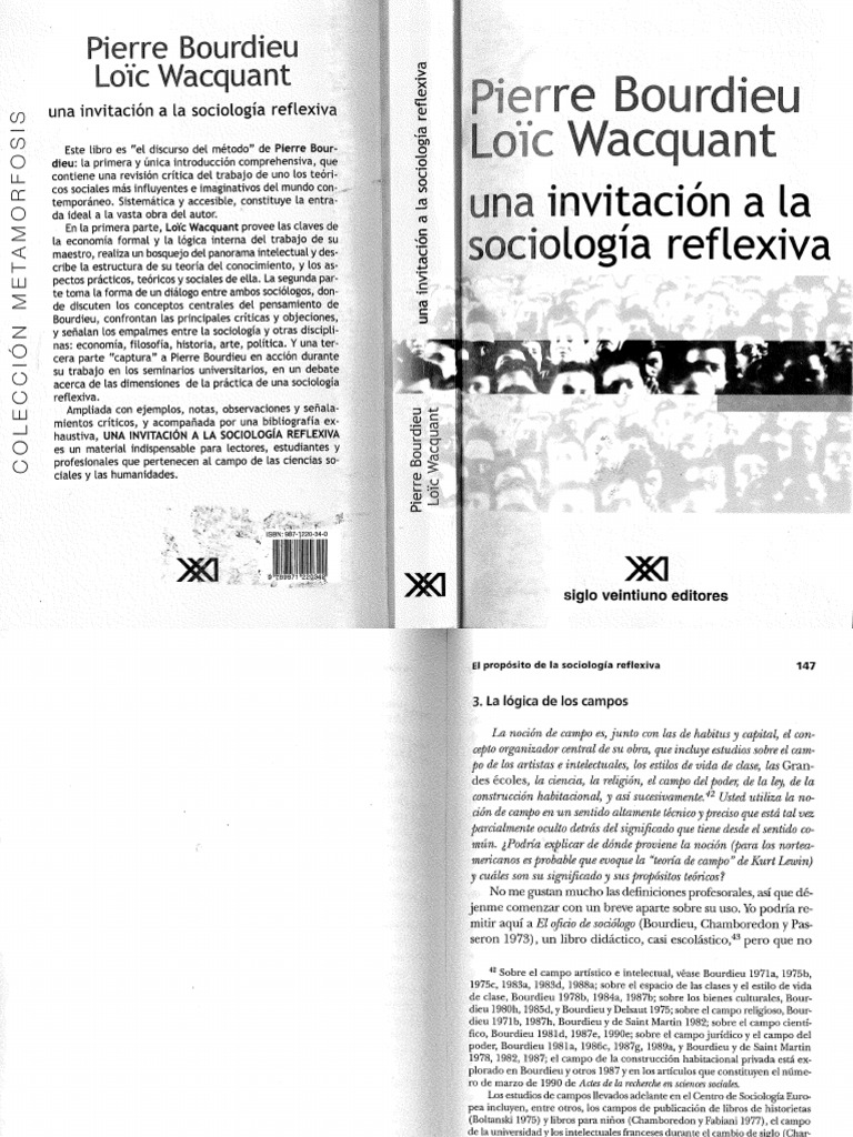 LA LÒGICA DE LOS CAMPOS - Pierre Bourdieu | PDF