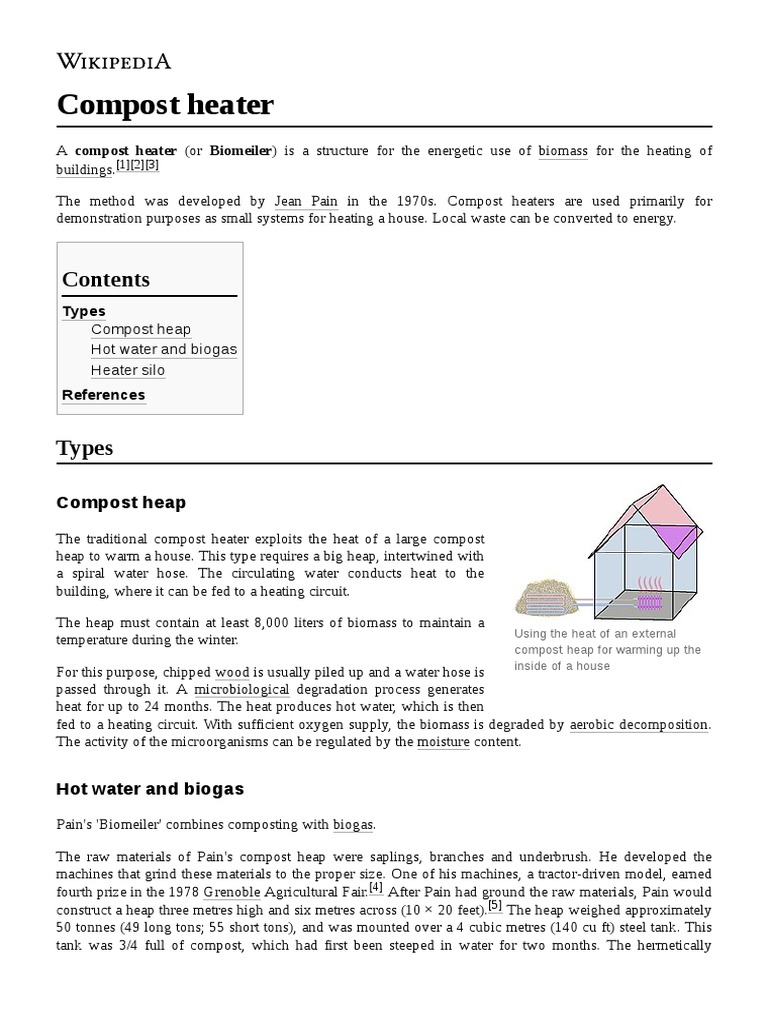 Compost Heater | PDF | Sustainable Technologies | Environmental Technology