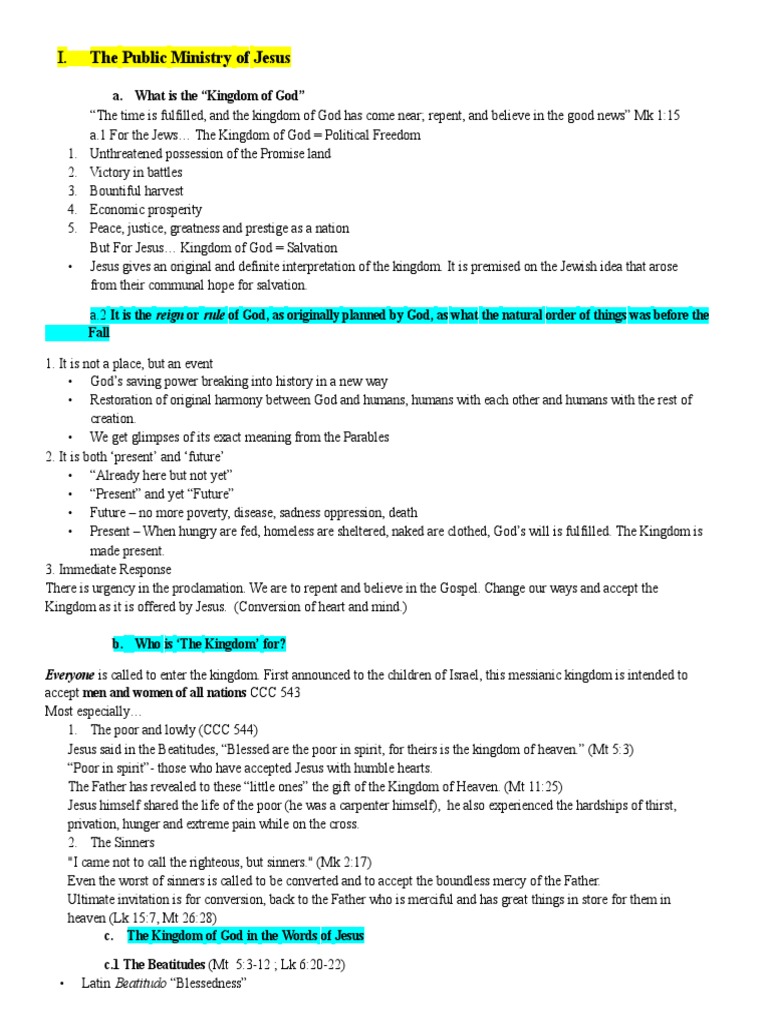 Understanding Jesus' Public Ministry | PDF | Jesus | Resurrection Of Jesus