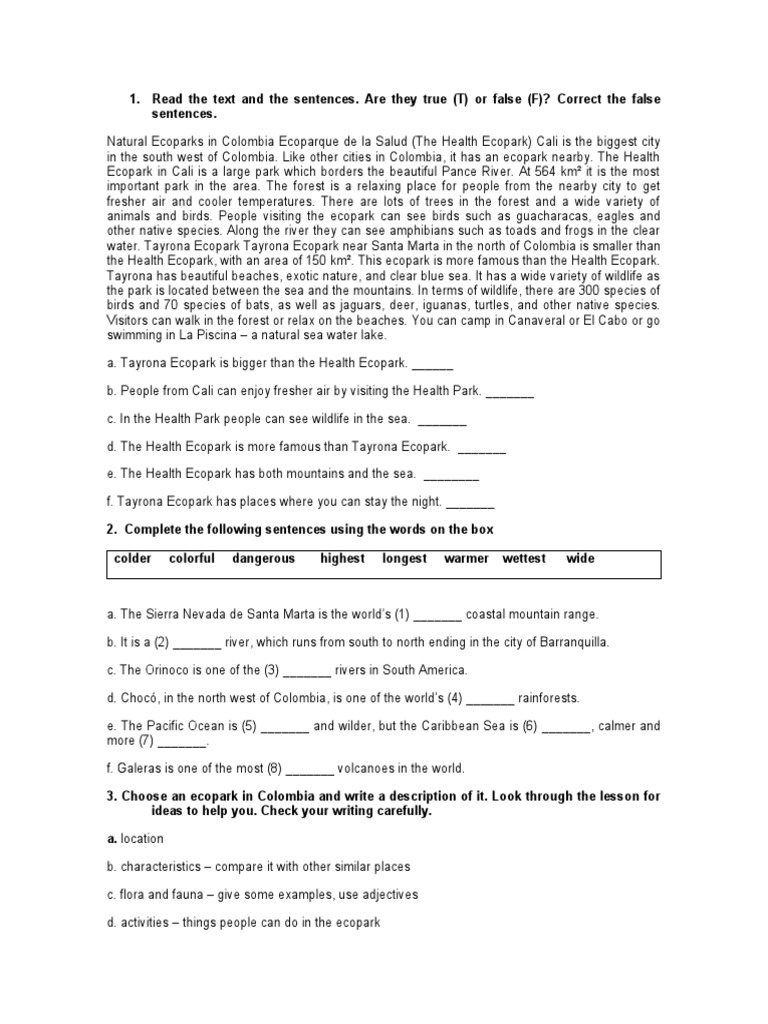 Reading Comprehension Comparatives | Download Free PDF | Organisms