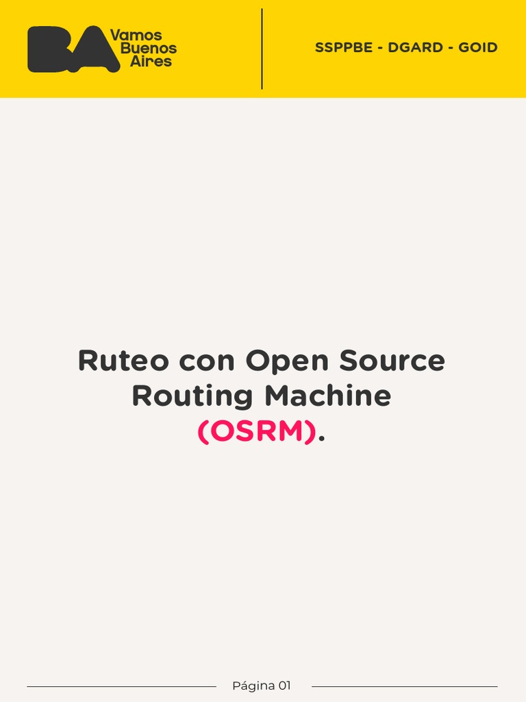 Ruteo Con Open Source Routing Machine | PDF | Archivo de computadora ...