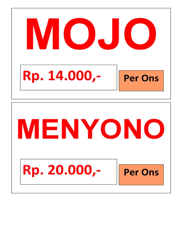 Label Tembakau Bako | PDF