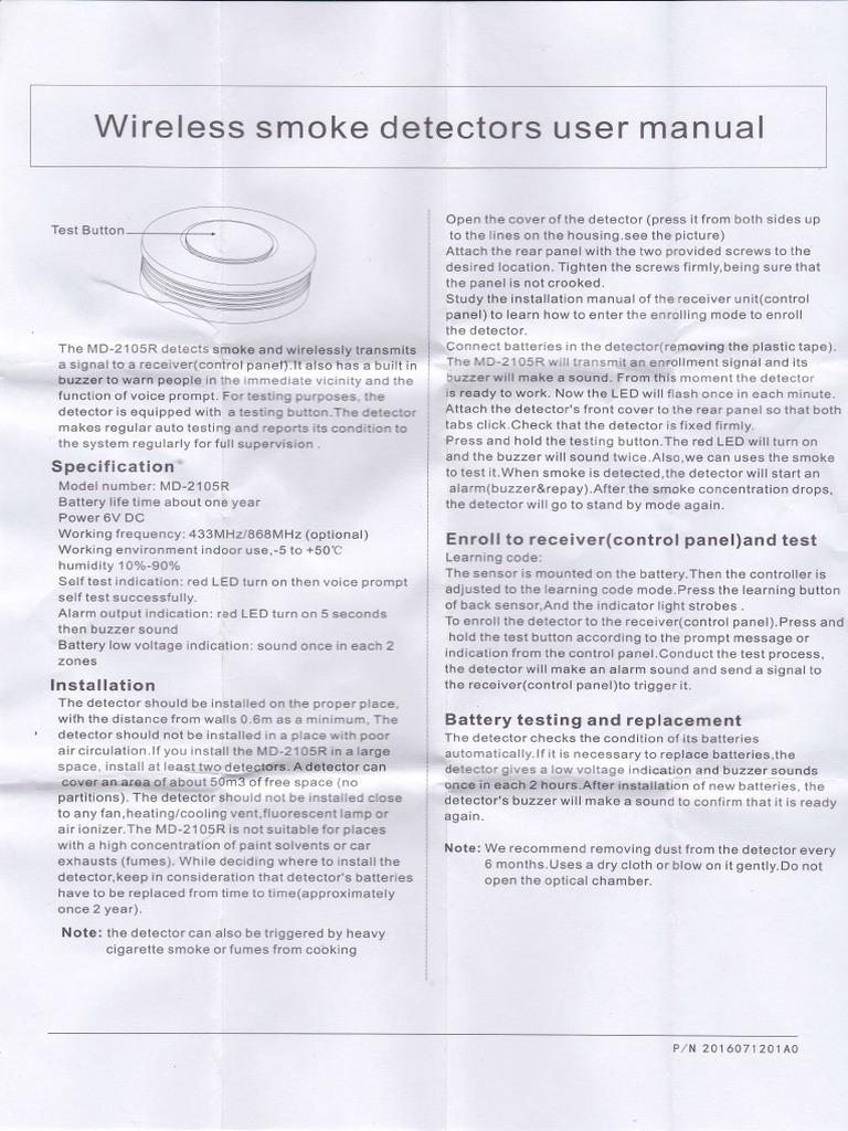 Manual Usuario MD-2105R | PDF | Sensor | Electrical Engineering