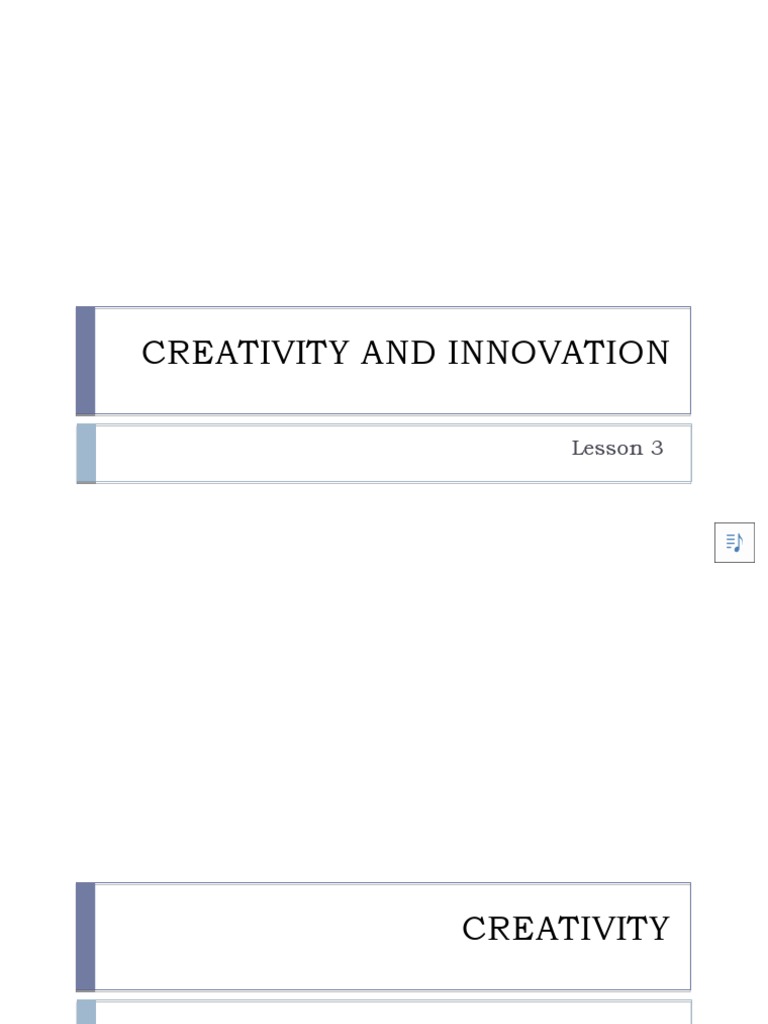 Lesson 2A Creativity | PDF | Creativity | Thought