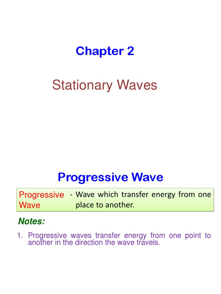 Stationary Waves | PDF | Harmonic | Waves