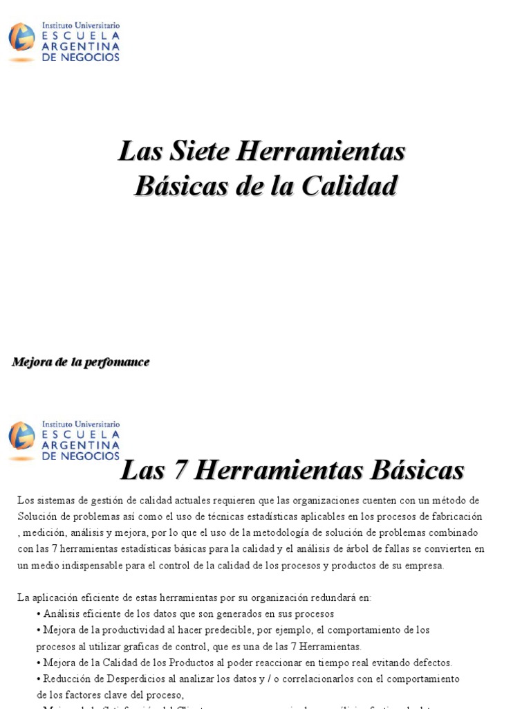 Herramientas Básicas para Calidad | PDF | Histograma | Calidad (comercial)