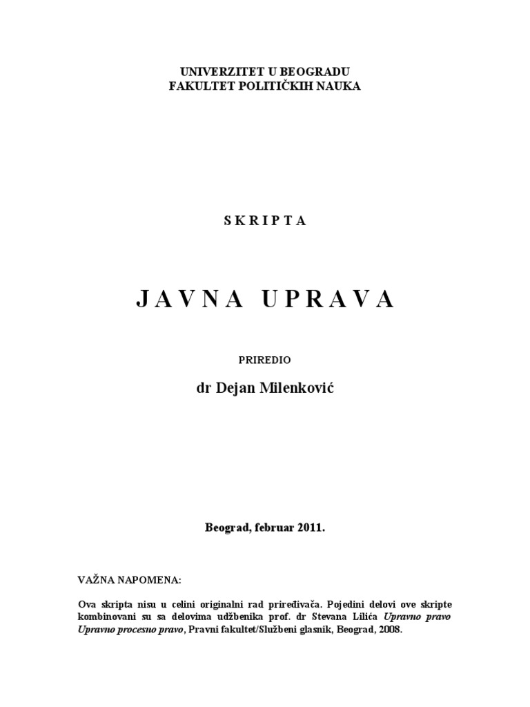 DM Javna Uprava Fin 20 02 2011 | PDF