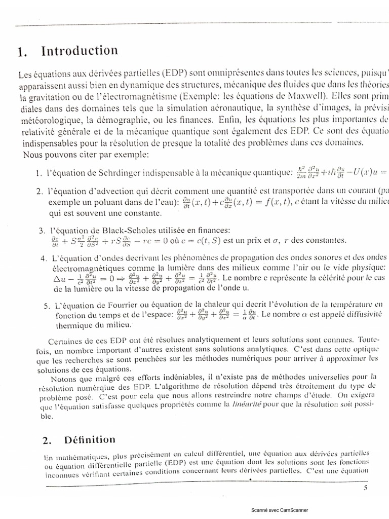 EDP Elliptique | PDF