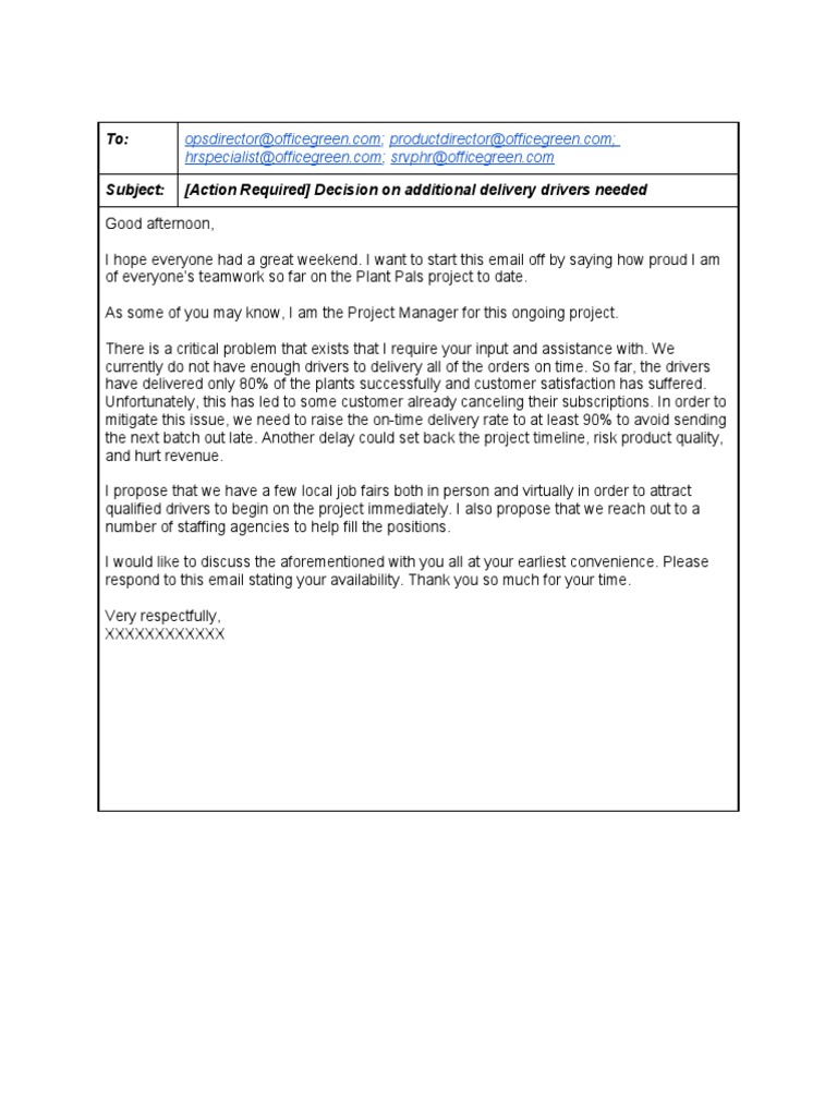 Escalation Email | PDF