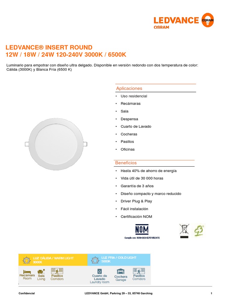 Ledvance Insert Round | PDF