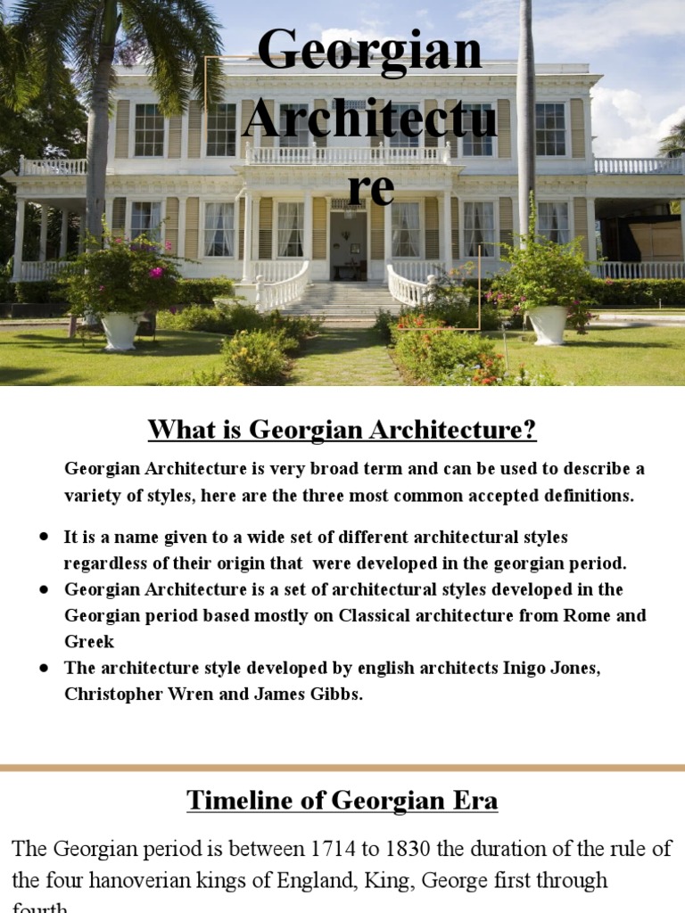 Overview of Georgian Architecture | PDF | Aesthetics | Design