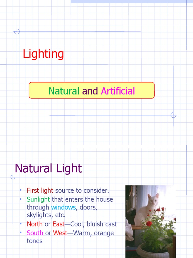 Types of Natural and Artificial Lighting | PDF | Home & Garden ...
