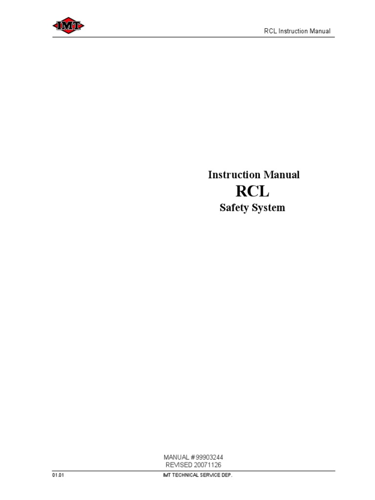 Instruction Manual Safety System | PDF | Pump | Valve
