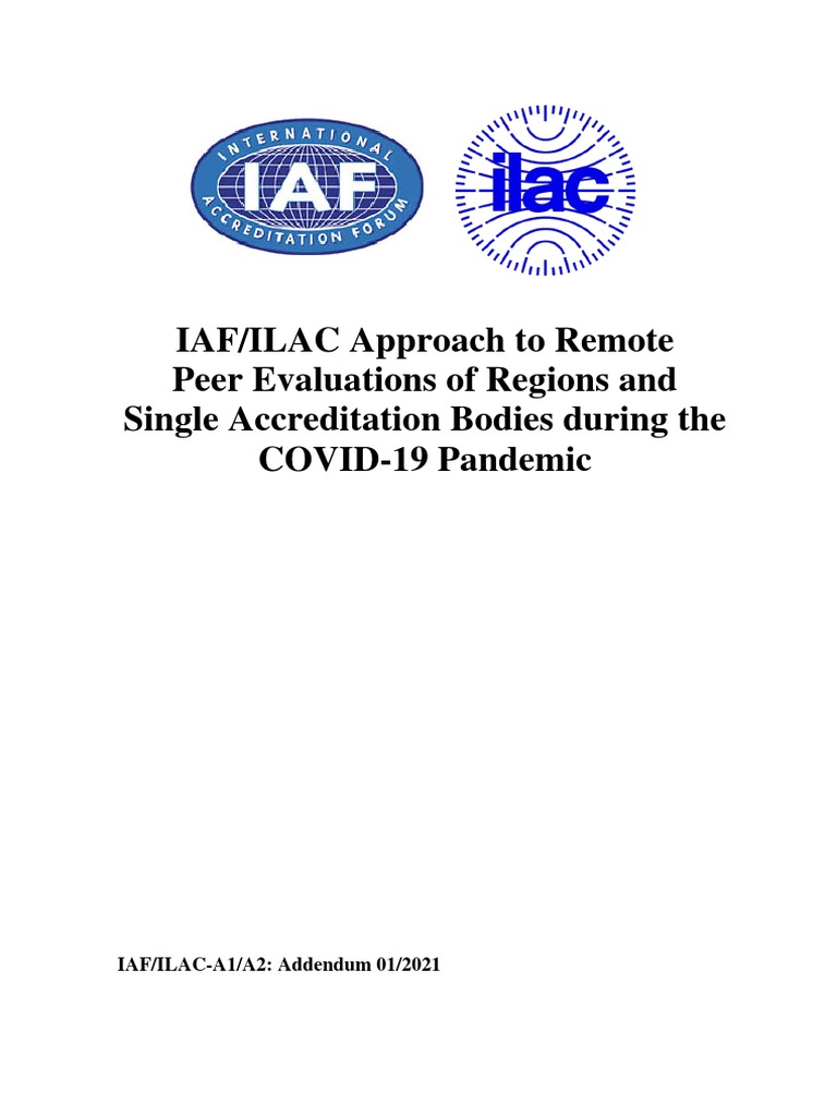 IAF ILAC-A1 A2 Addendum-01 2021-Final | PDF | Evaluation | Risk