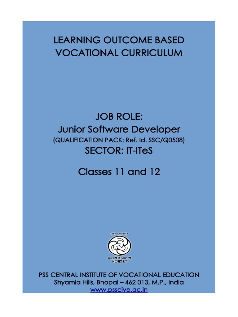 Learning Outcome Based Vocational Curriculum: (Qualification Pack: Ref ...