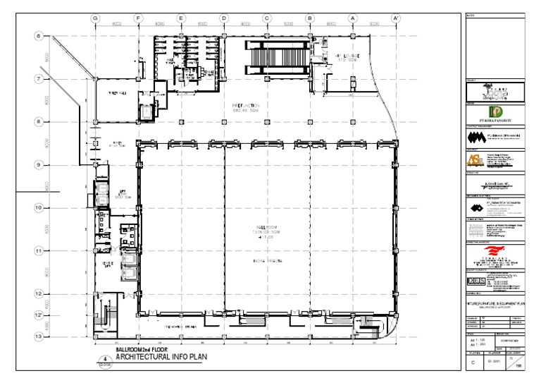 DENAH CONVENTION Lt.2 (Ballroom) | PDF
