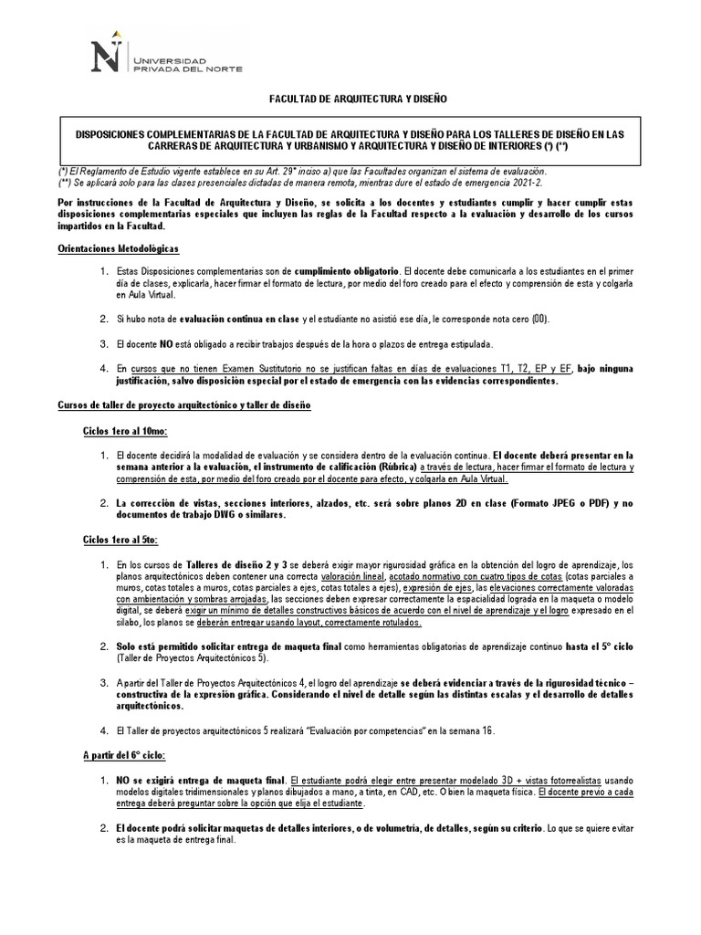 Disposiciones Complementarias | PDF | Prueba (evaluación) | Software