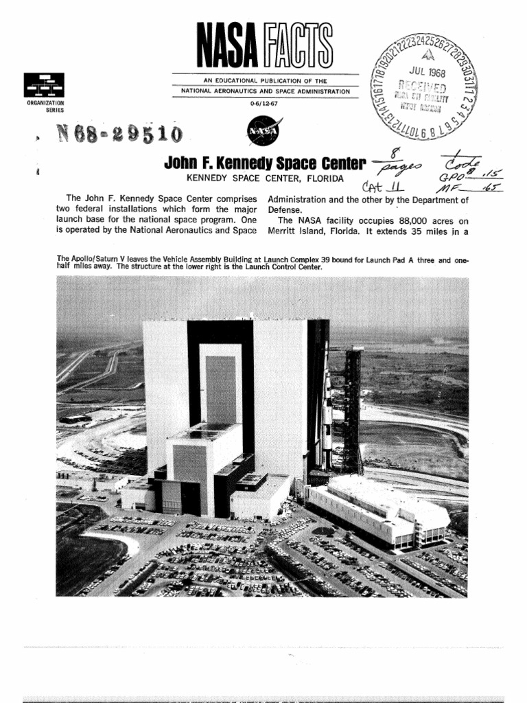 NASA Facts John F. Kennedy Space Center