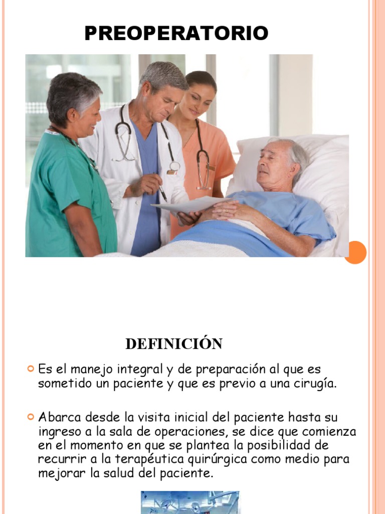 Atencion en El Preoperatorio | PDF | Cirugía | Cicatrización de la herida