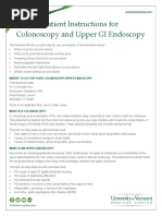 Final Upper Endoscopy Report Form | PDF | Stomach | Endoscopy